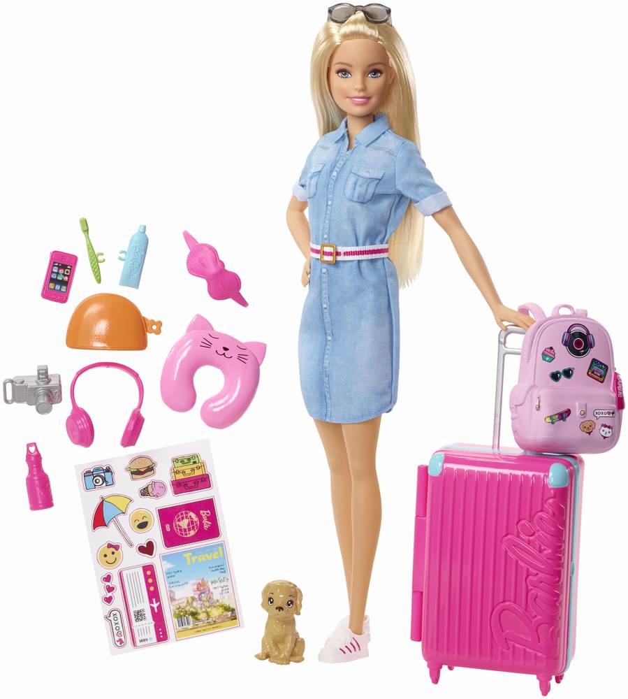 Papusa Barbie Travel, Papusi Barbie - 101jucarii.ro